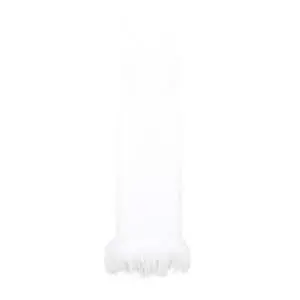 Miu Miu Feather-trim Midi Dress - White