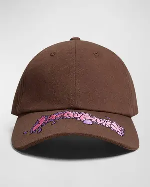 Jacquemus La Casquette Desenho Embroidered Logo Baseball Cap - Brown