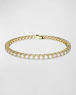 SWAROVSKI SWAROVSKI Matrix Gold-Plated Crystal Tennis Bracelet - Gold