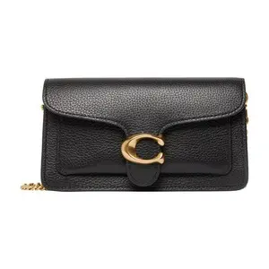COACH Polished Pebble Tabby Chain Clutch - B4_black