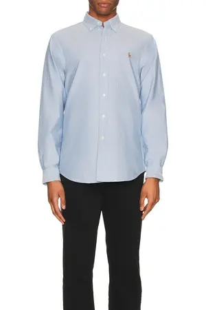 Polo Ralph Lauren Long Sleeve Oxford Sport Shirt - Blue