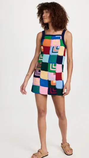 RE/DONE Patchwork Dress