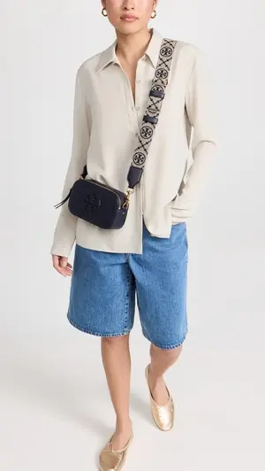 Tory Burch Mini Miller Crossbody Bag - Tory Navy