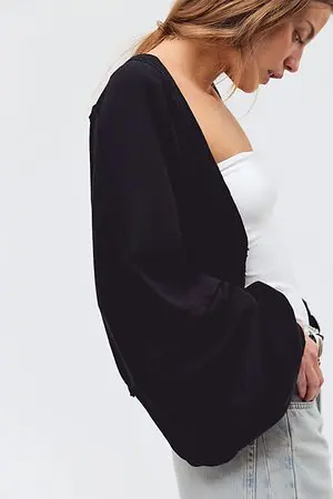 Free People Shrug It Off Sweatshirt - Black
