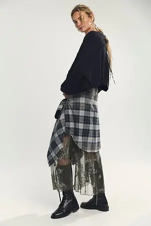Free People Shrug It Off Sweatshirt - Black