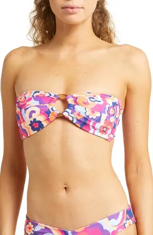 KULANI KINIS Strapless O-Ring Bikini Top Tipsy Dip