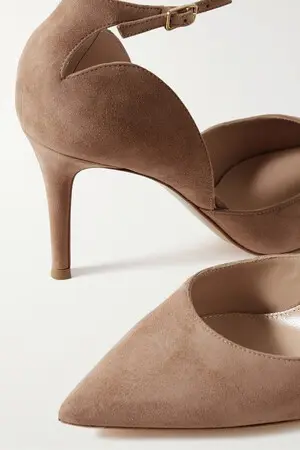 GIANVITO ROSSI Hayette Camoscio 85 Suede Pumps