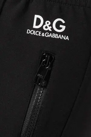 Dolce & Gabbana Logo-print Jersey Track Pants - Black