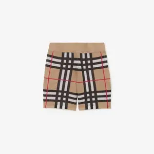 Burberry Burberry Check Cotton Blend Shorts Archive Beige
