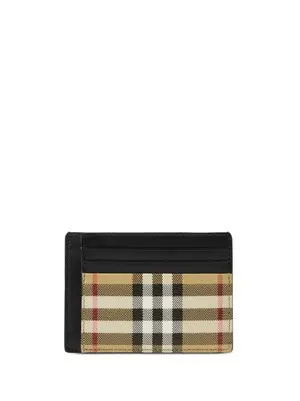 Burberry Check-pattern Cardholder - Neutrals