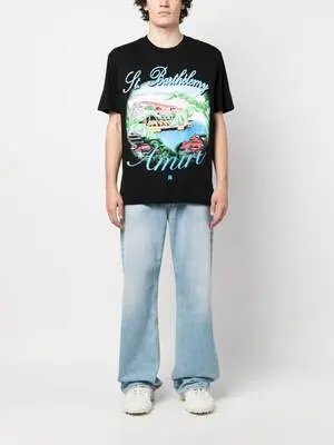 Amiri Graphic-print Cotton T-shirt