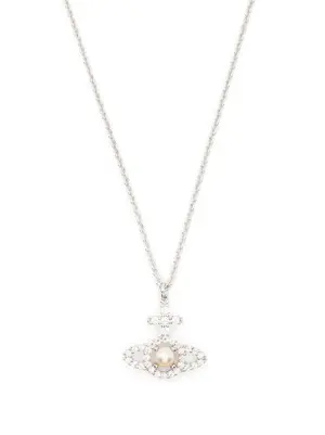VIVIENNE WESTWOOD Olympia Pearl Pendant Necklace - Silver