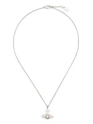 VIVIENNE WESTWOOD Orb Crystal Pendant Necklace - Silver