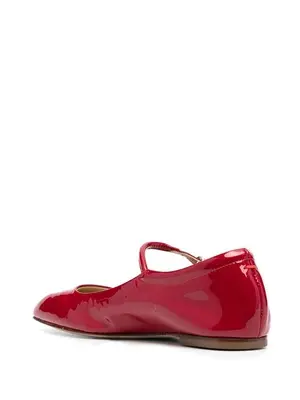 AeydĒ Uma Patent Leather Mary Jane Shoes - Red