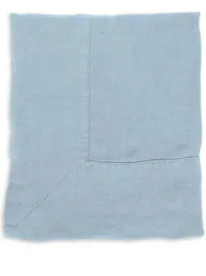 ONCE MILANO Rectangular Linen Tablecloth - Blue