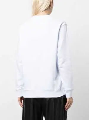 MSGM Logo-embroidery Cotton Sweatshirt