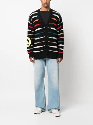 BARROW Striped V-neck Cardigan