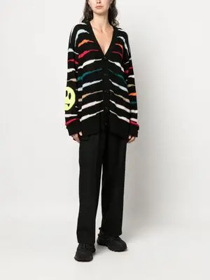 BARROW Striped V-neck Cardigan