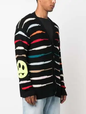 BARROW Striped V-neck Cardigan