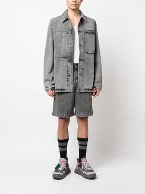 A-COLD-WALL* Faded Denim Shorts - Black