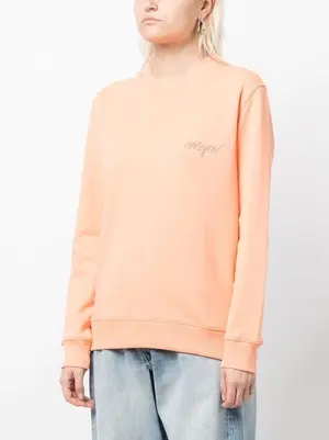 MSGM Logo-embroidery Cotton Sweatshirt