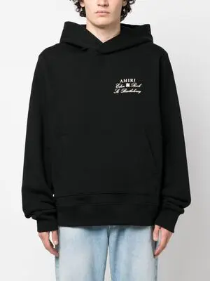 Amiri Logo-print Cotton Hoodie