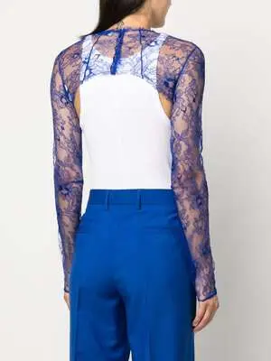 Off-White Lace Cropped Top