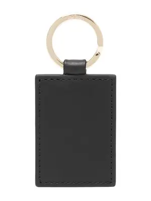 Paul Smith Logo-detail Leather Keyring - Black