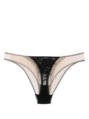Wolford Semi-sheer Laced Briefs