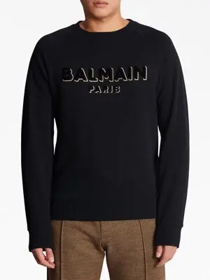 Balmain Logo-print Crew-neck Sweatshirt