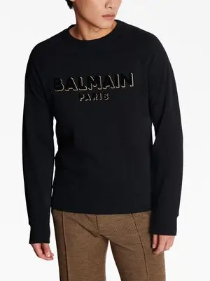 Balmain Logo-print Crew-neck Sweatshirt