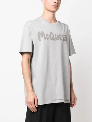 Alexander McQueen Logo-print Cotton T-shirt