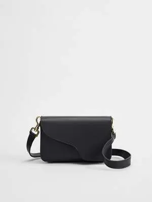ATP ATELIER Corsina Leather Shoulder Bag - Black