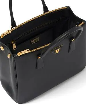 Prada Galleria Large Saffiano Leather Bag - Black