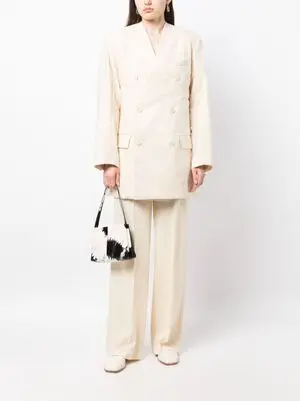 UMA WANG Cotton Double-breasted Blazer