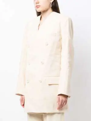 UMA WANG Cotton Double-breasted Blazer