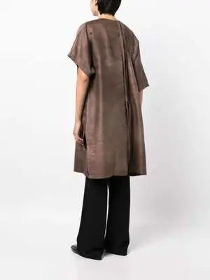 UMA WANG Asymmetric Drawstring T-shirt