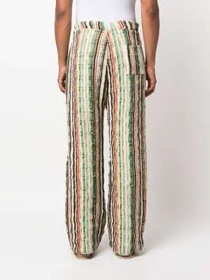 VITELLI Stripe-print Trousers
