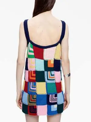 RE/DONE Knitted Patchwork Dress