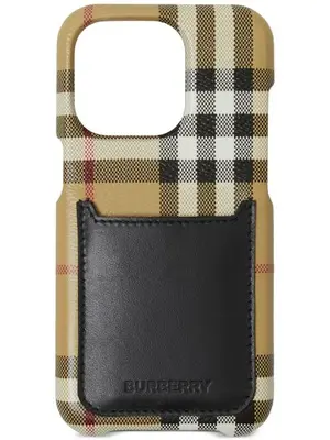 Burberry Check-print Iphone 14 Pro Case