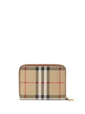 Burberry Vintage Check Leather Wallet