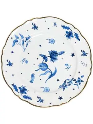 BITOSSI HOME La Tavola Scomposta Floral-print Plate - White
