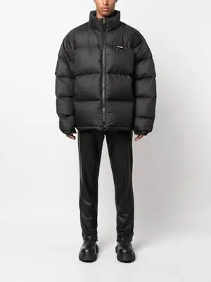Vetements Funnel-neck Puffer Jacket - Black