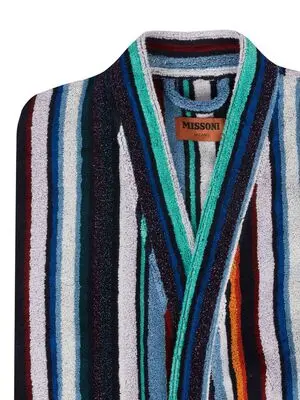 Missoni Stripe-pattern Cotton Bathrobe