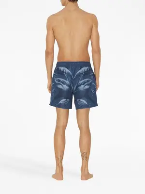 Burberry Shark-print Swim Shorts