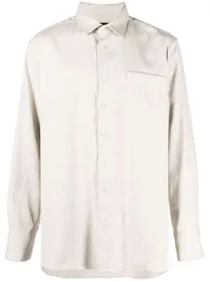 BOTTER Button-up Cotton-linen Shirt