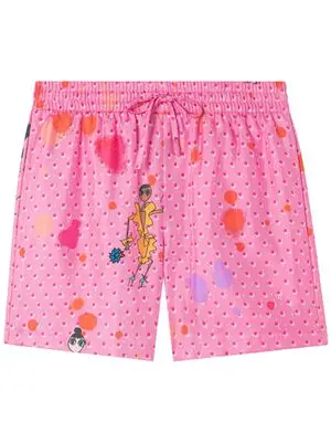 AZ FACTORY Polka-dot Print Shorts