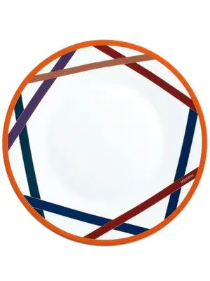 Missoni Nastri Logo-print Plates - White