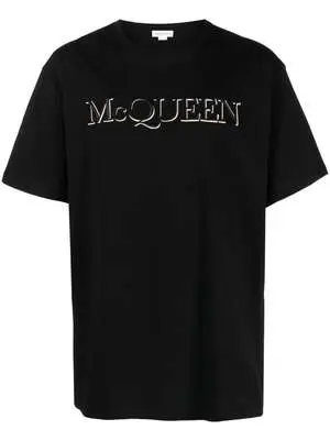 Alexander Mcqueen Embroidered T-shirts For Men
