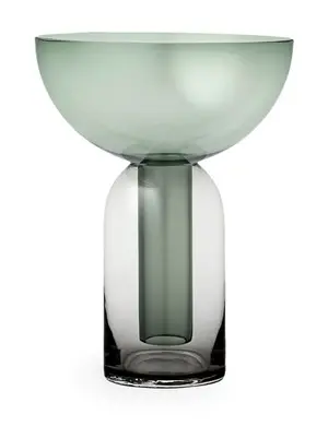 AYTM Torus Small Glass Vase - Black/forest